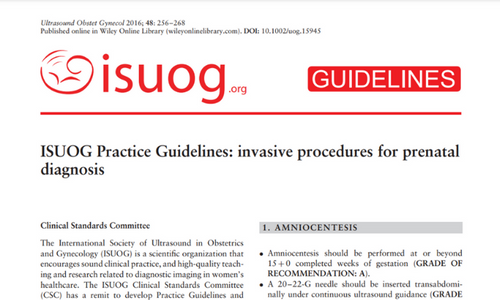 Invasive procedures for prenatal diagnosis