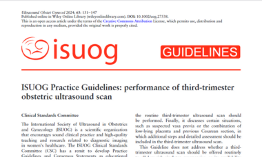 ISUOG Practice Guidelines: performance of third-trimester obstetric ...