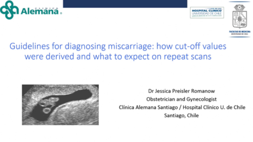 Guidelines for diagnosing miscarriage