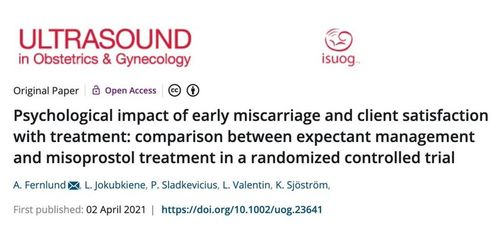 Psychological impact of early miscarriage and client satisfaction with ...